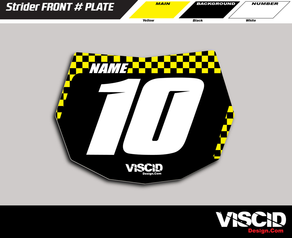 Strider Number Plate - Speed Series – Viscid Design Co.