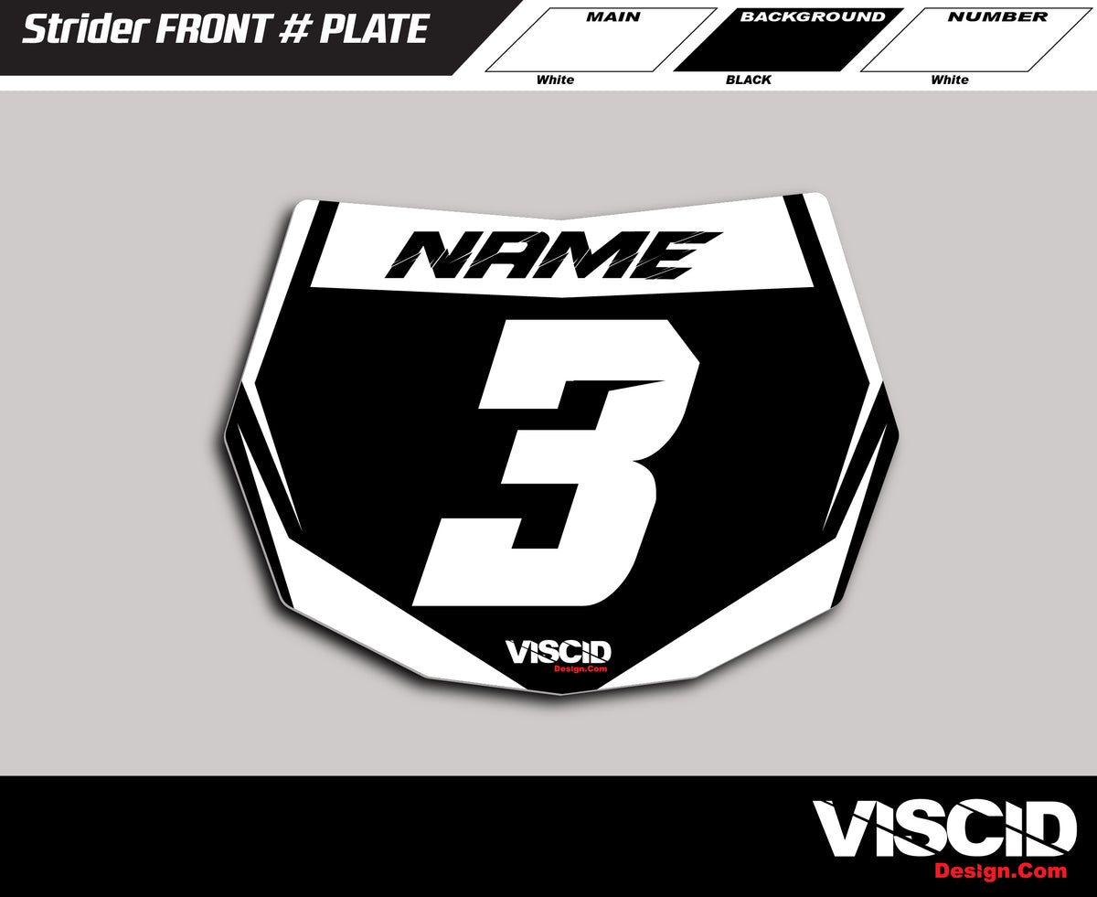 Strider Number Plate - Sharp Series – Viscid Design Co.